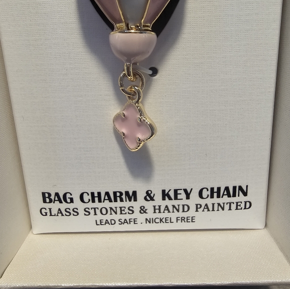 Piper | Accessories | Piper K Pink Gold And Blue Accent Keychain | Poshmark